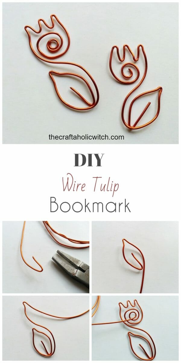 How to Make Tulip Bookmarks with Wire (Easy 6 Steps)
