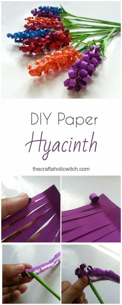 DIY Paper Hyacinth Flowers | The Craftaholic Witch