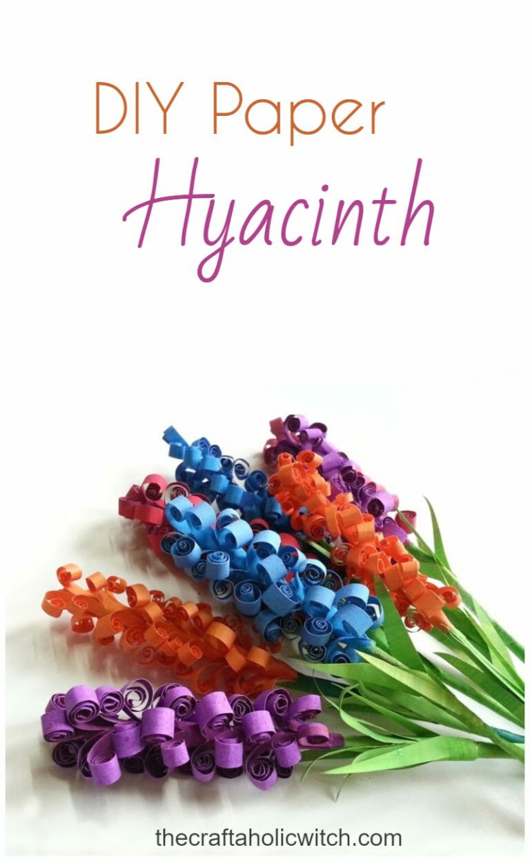 DIY Paper Hyacinth Flowers | Craftaholic Witch