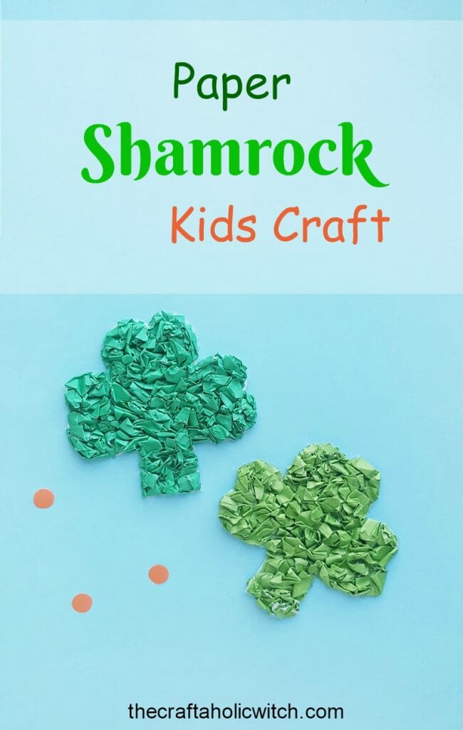 Paper Shamrock - St. Patrick's Day Craft | Craftaholic Witch