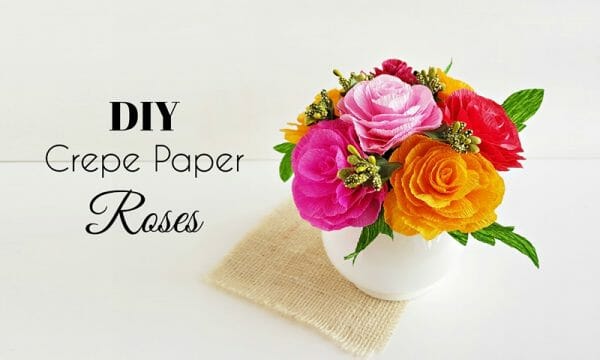 Easy Crepe Paper Roses You Can Actually Make at Home + Free Template ...