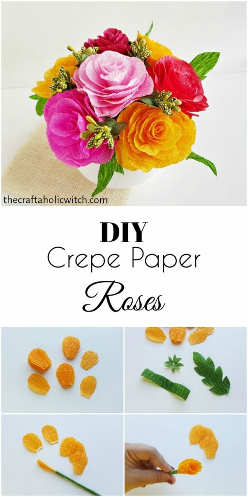 Easy Crepe Paper Roses You Can Actually Make at Home + Free Template ...
