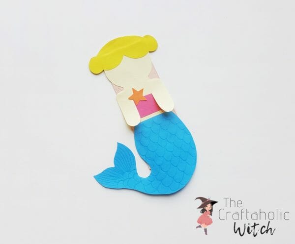 DIY Cute Mermaid Bookmarks (Free Template) | Craftaholic Witch