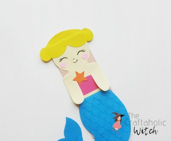 DIY Cute Mermaid Bookmarks (Free Template) | Craftaholic Witch