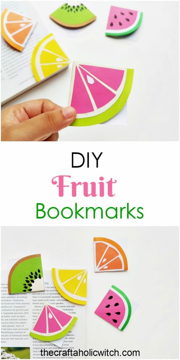 DIY Fruit Bookmarks (Summer Craft) | Craftaholic Witch