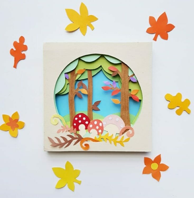 How to Make a 3D Layered Paper Art Scene (+ Free Template)