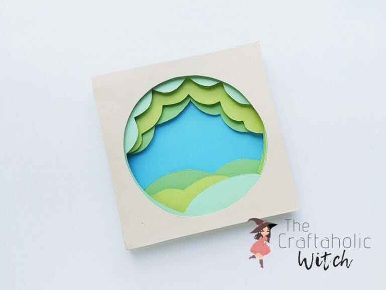 How to Make a 3D Layered Paper Art Scene (+ Free Template)