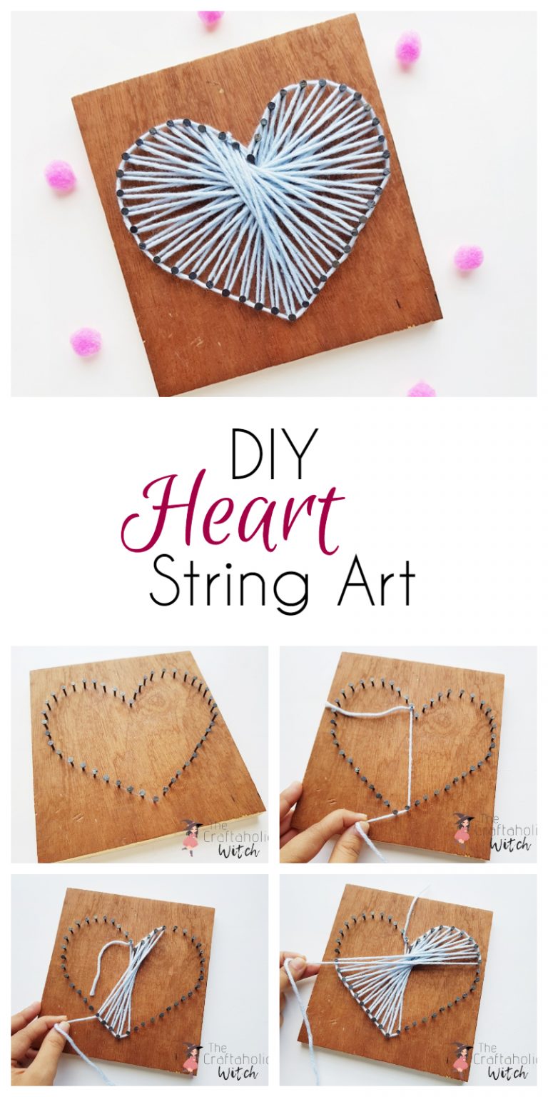 Easy DIY Heart String Art for Beginners (+ Free Template)