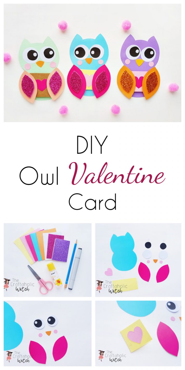 DIY Owl Valentine Card | The Craftaholic Witch