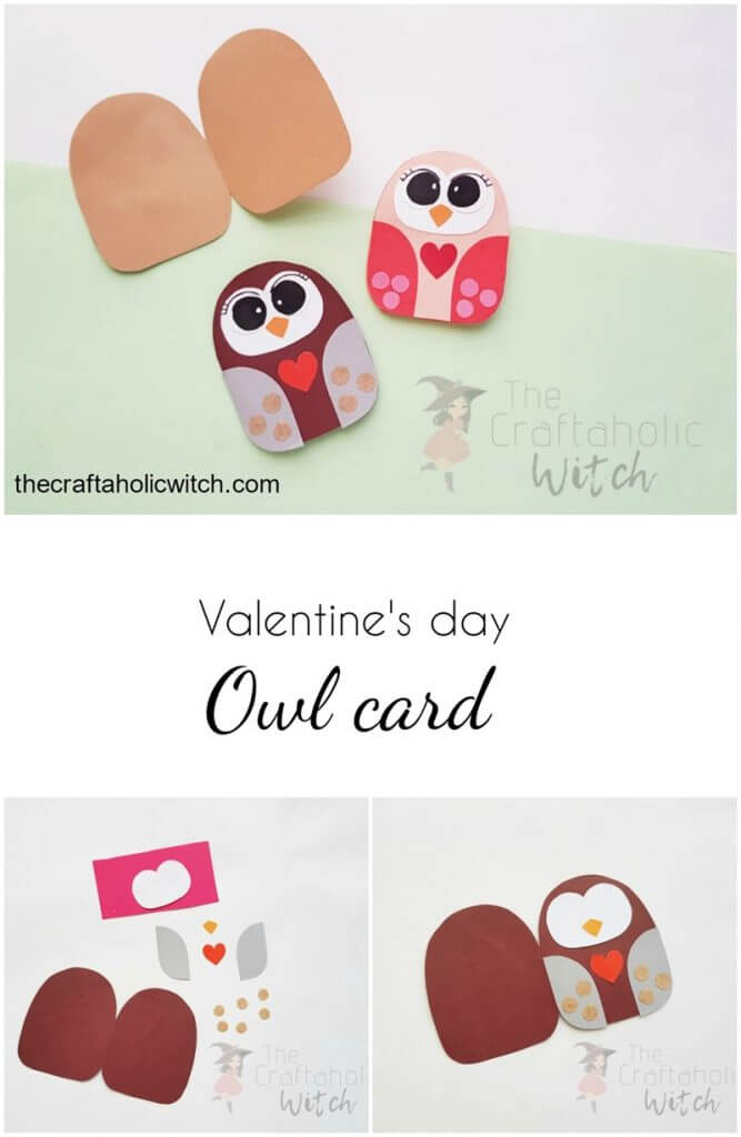 DIY Cute Owl Valentine Card (With Free Printable Template ...