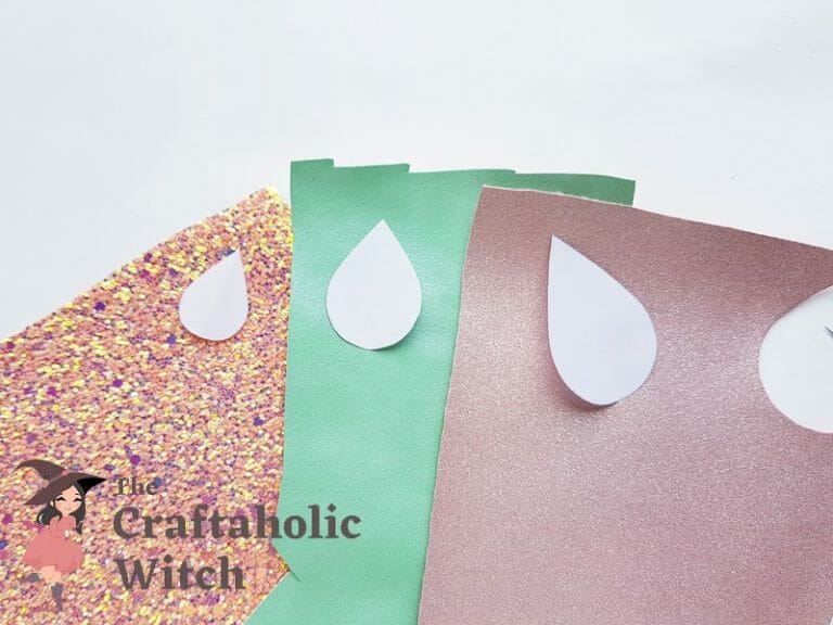 How to Make Leather Earrings (Teardrop Style) +Free Template
