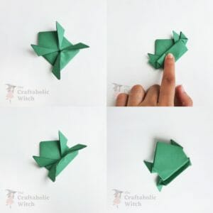 2 Ways of Making Jumping Origami Frog (Instructions + Video)