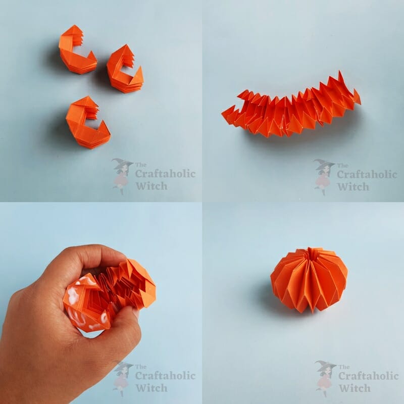 How to Make Origami Pumpkins (Folding Instructions + Video)