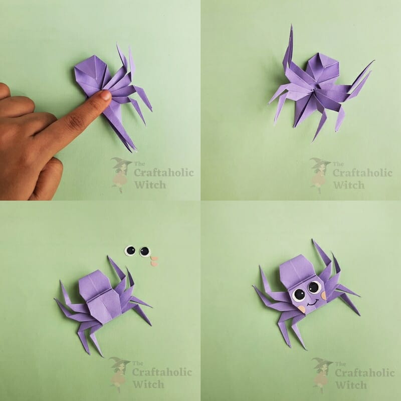 How To Make Spider Origami Origami Spider Folding Instructions How