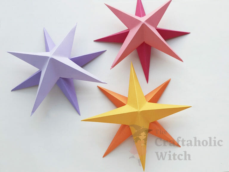How To Make 3D Paper Stars in 11 Easy Steps + Video Tutorial