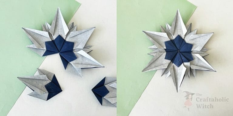 How to Fold an Origami Snowflake (Easy Instructions + Video)