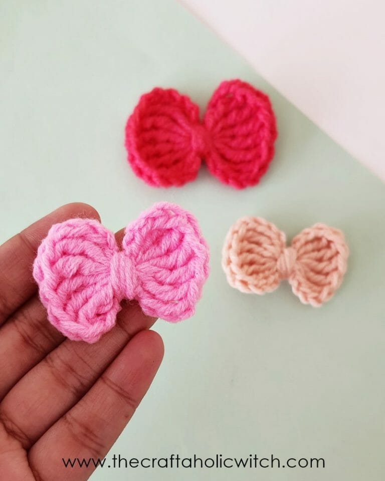 How to Crochet a Bow (The Easiest Crochet Bow Pattern)