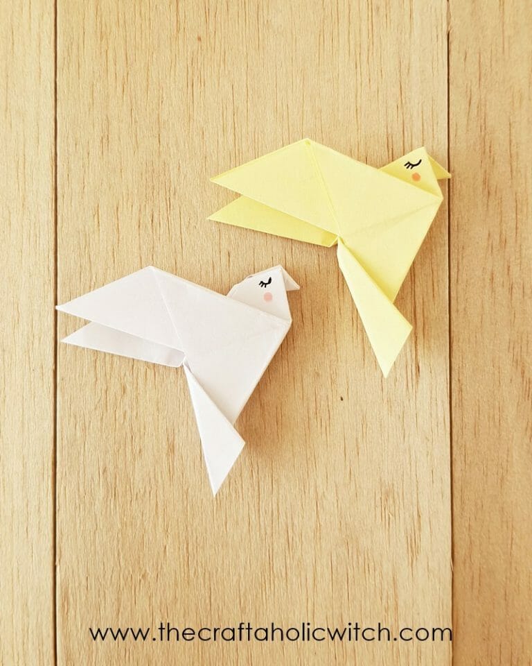 How to Make Origami Dove/Pigeon Birds (Instructions + Video)