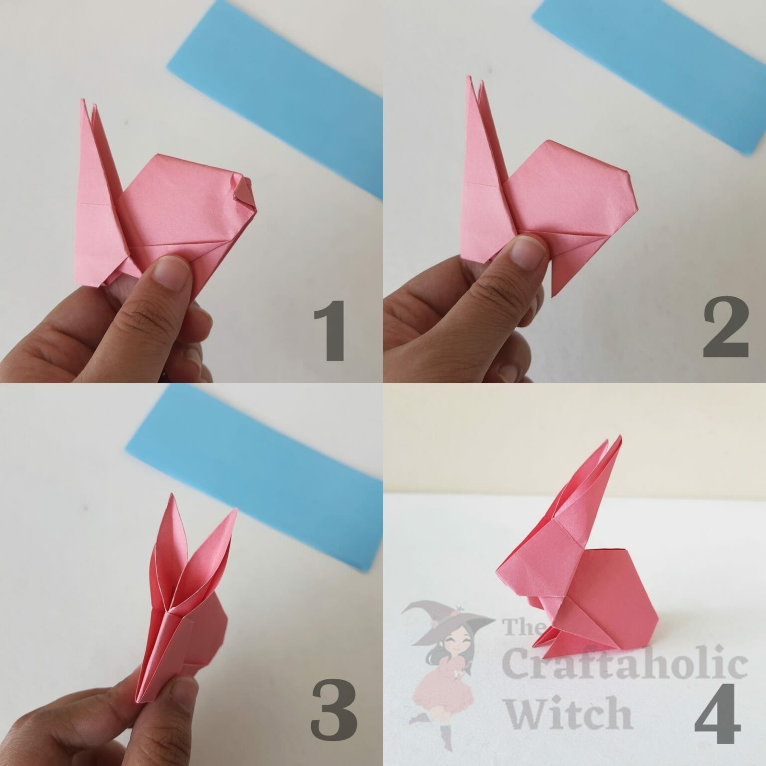 2 Ways to Make Origami Bunny (Rabbit) - Instructions + Video | The ...