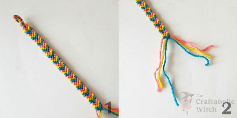 How to Make a Chevron Friendship Bracelet (With Video) | Craftaholic Witch
