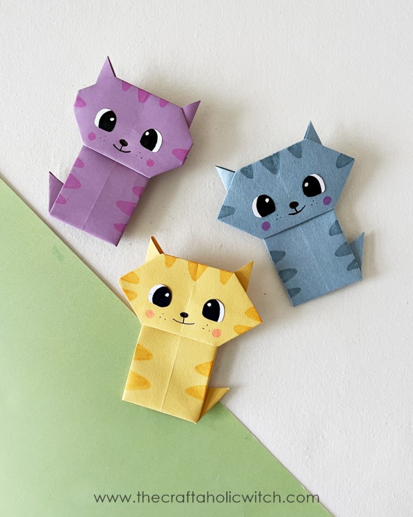 2 Easy Ways to Fold Cute Origami Cats (+ Video Tutorial) | Craftaholic ...