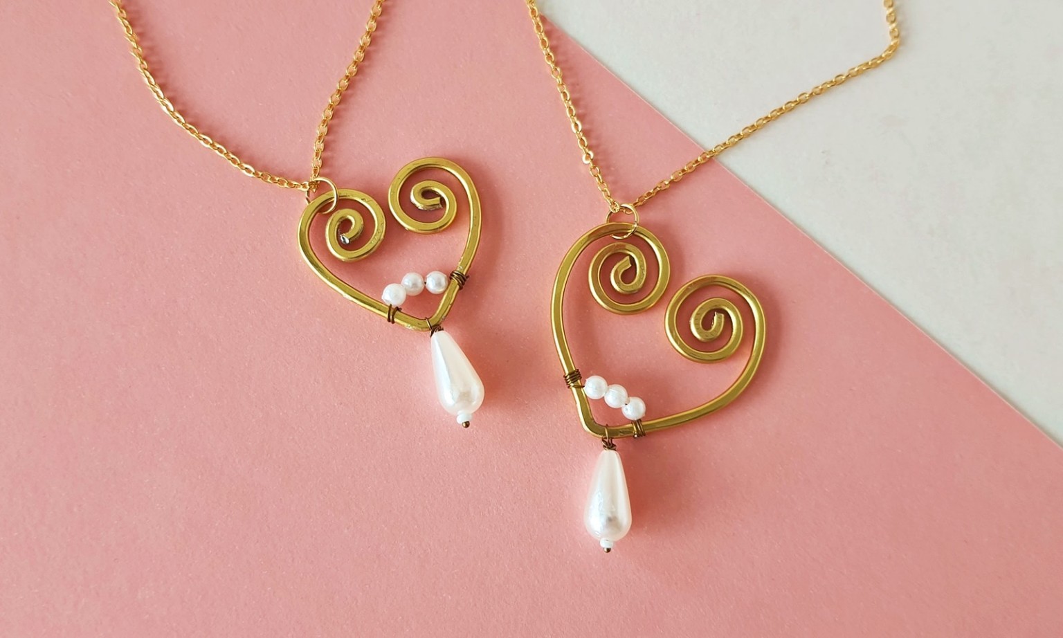 How to Make a Heart Necklace with Wire for Beginners + Video