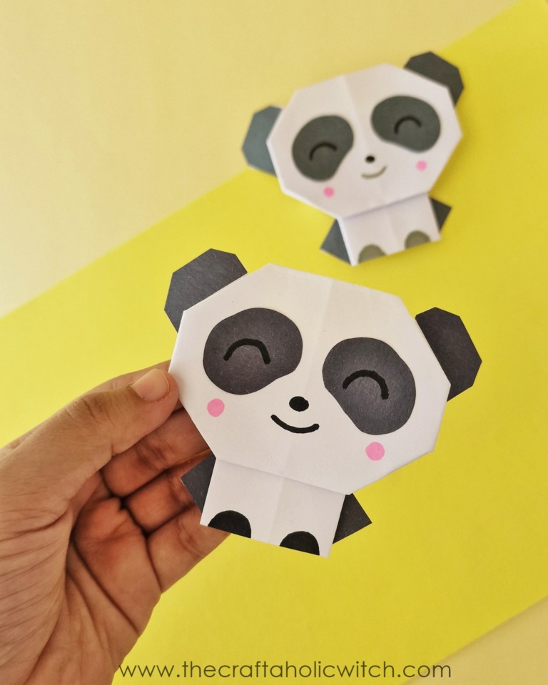 How to Make an Origami Panda (Easy Folding Instructions) | The ...