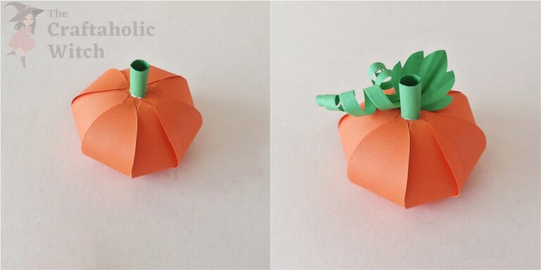 Easy 3D Paper Pumpkin Craft (Includes Video Instructions)