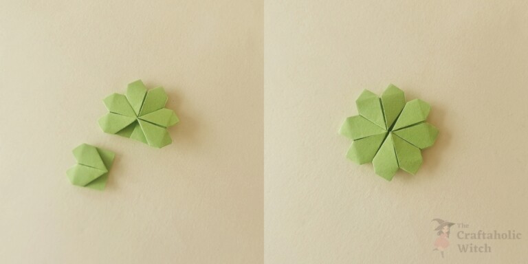 Easy Origami Shamrock (Four Leaf Clover) for Beginners