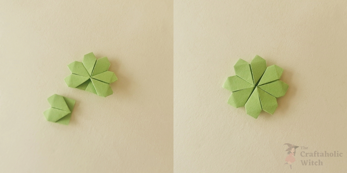 Easy Origami Shamrock (Four Leaf Clover) for Beginners