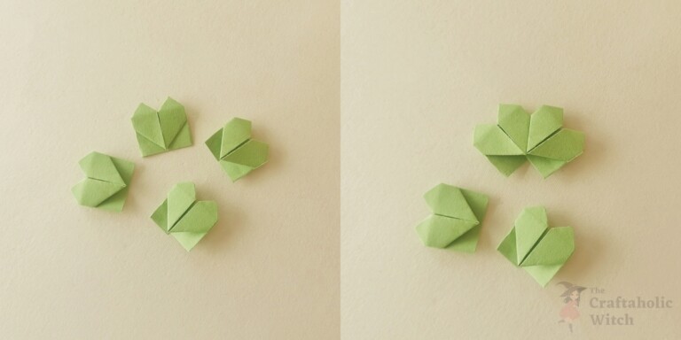 Easy Origami Shamrock (Four Leaf Clover) for Beginners