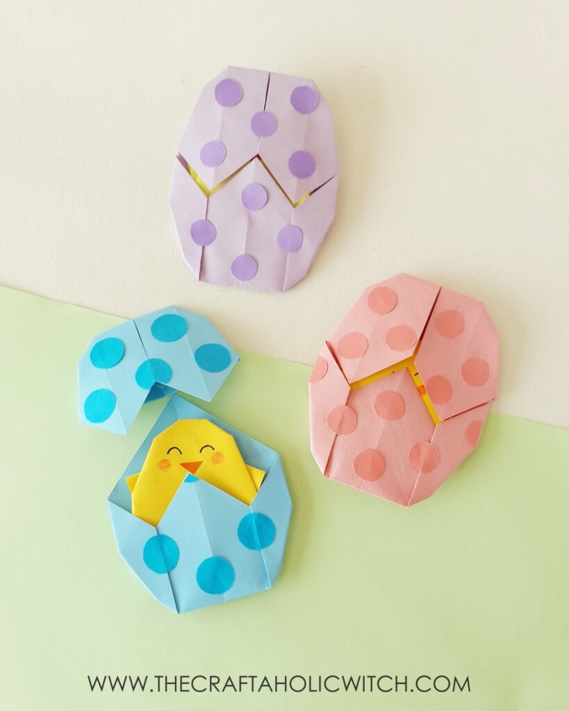 Easy Origami Easter Egg Tutorial (Video & Step-by-Step Breakdown) | The Craftaholic Witch