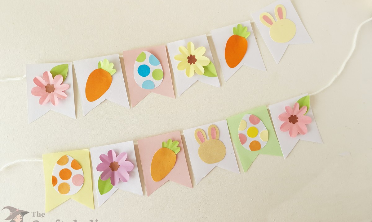 How to Make a Cute Easter Paper Garland (+ Free Template) | Craftaholic ...