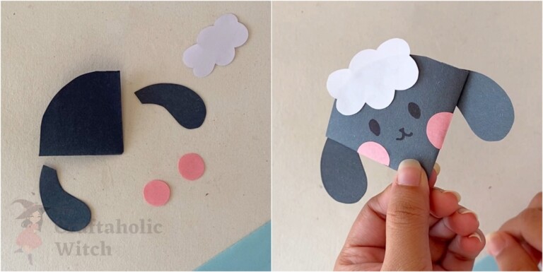 4 Quick & Easy Corner Bookmarks (Free Template + Video) | Craftaholic Witch