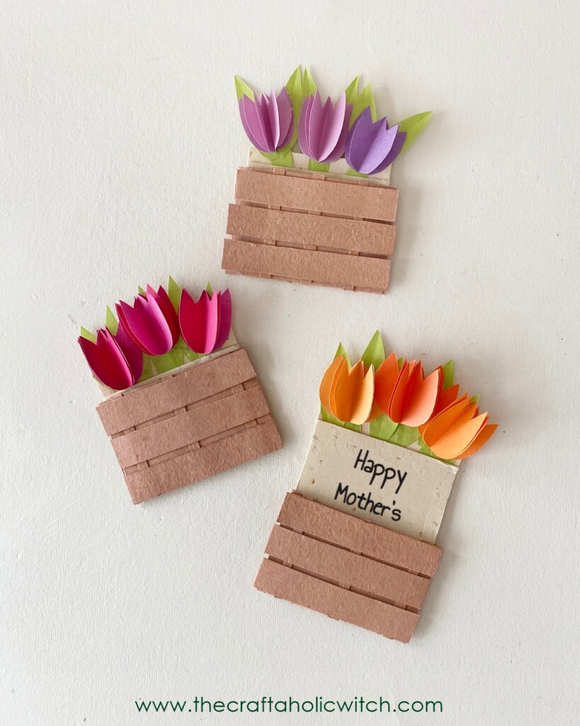 Easy Mother’s Day Card with a Beautiful 3D Tulip Flower Pot (+Free ...