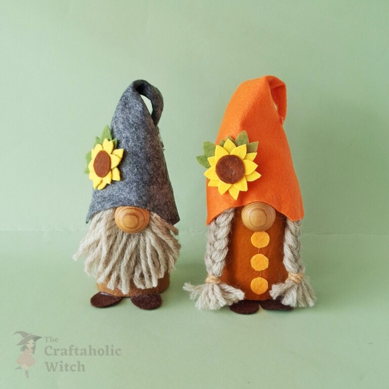 How to Make Felt Fall Gnomes (with Free Pattern & Video) | Craftaholic ...