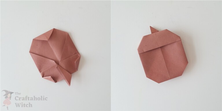 How to Make an Origami Acorn (Video with Easy Folding instructions ...