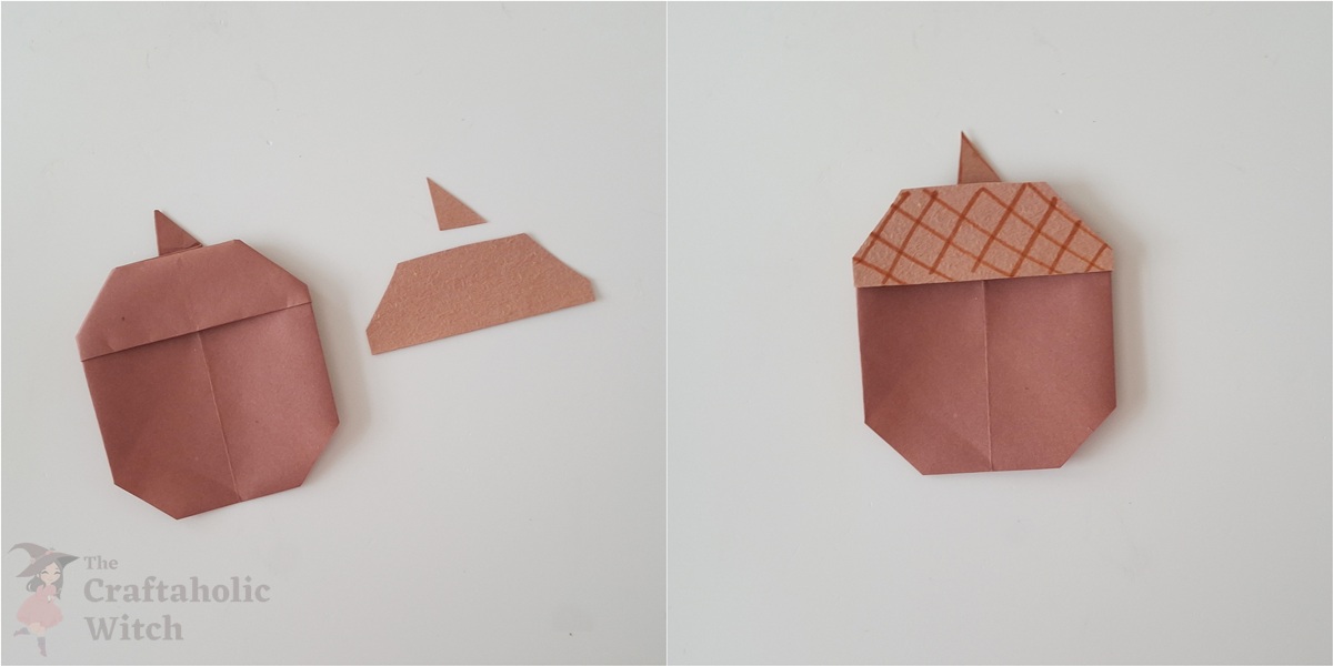 How to Make an Origami Acorn (Video with Easy Folding instructions ...