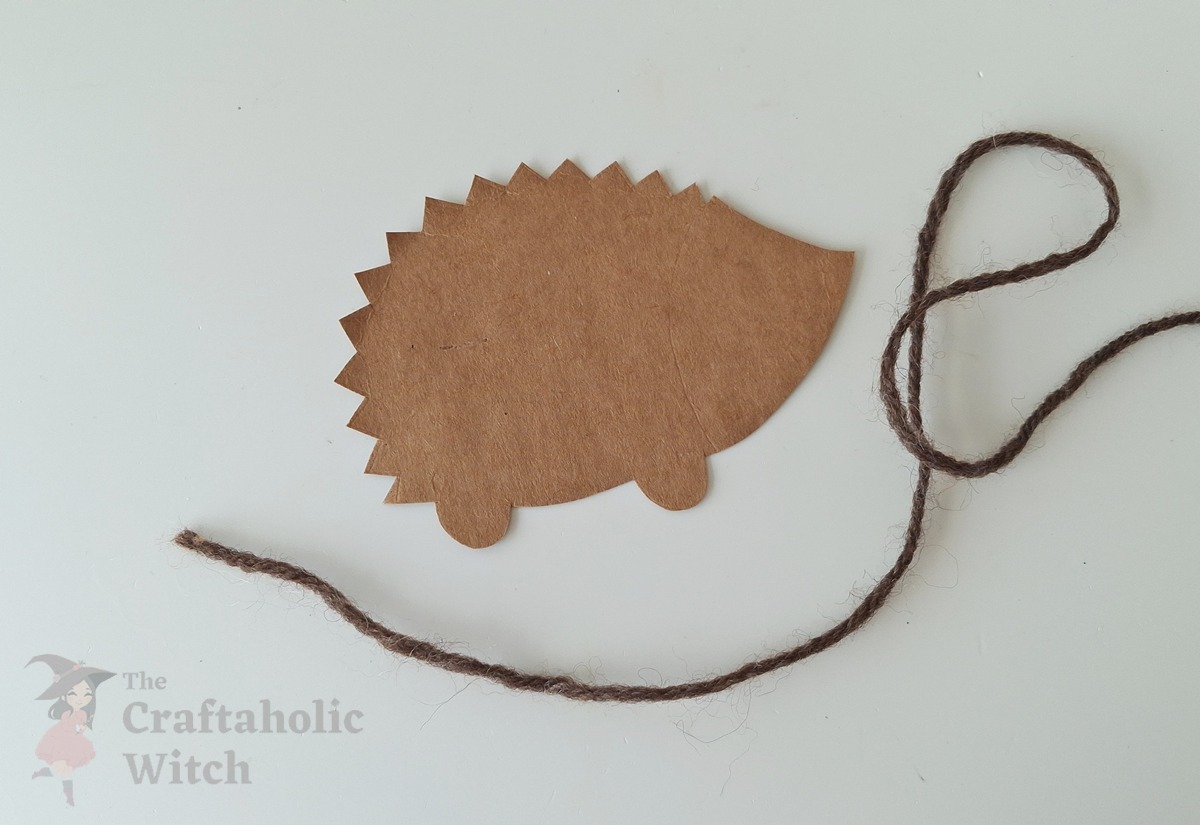 Make a Cute Hedgehog Craft for Kids with Yarn (Free Template Included)