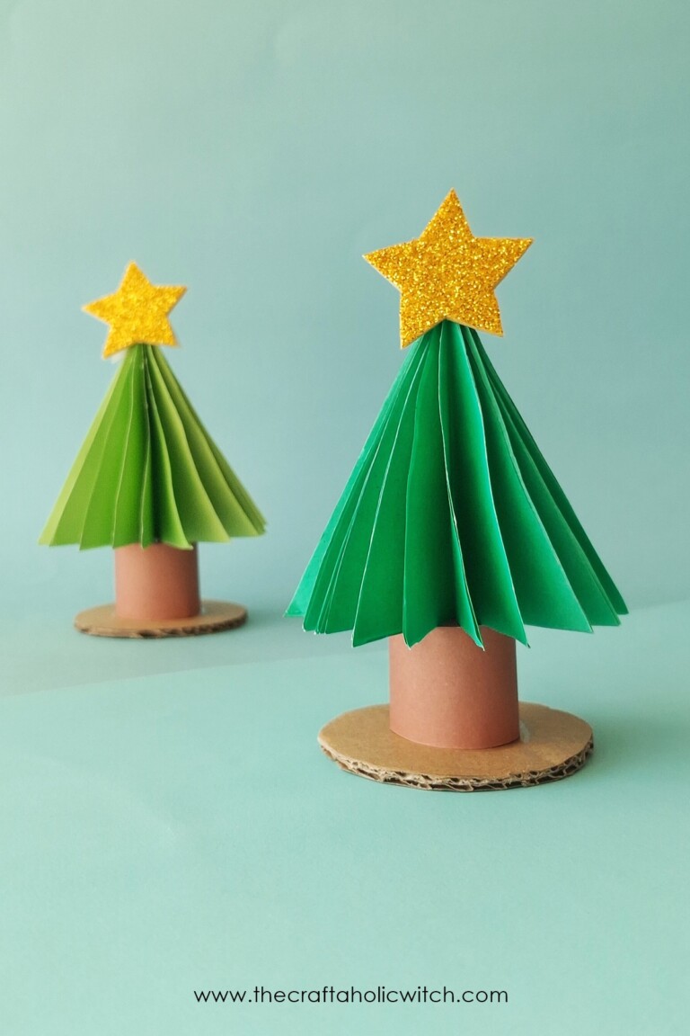 Make a 3D Paper Christmas Tree (Tutorial with Free Template) | The ...