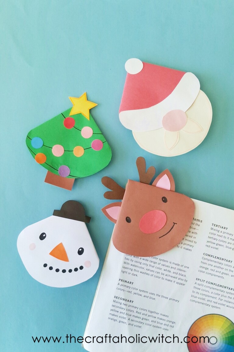 4 Easy Origami Christmas Bookmarks for Kids (Free Template + Video ...