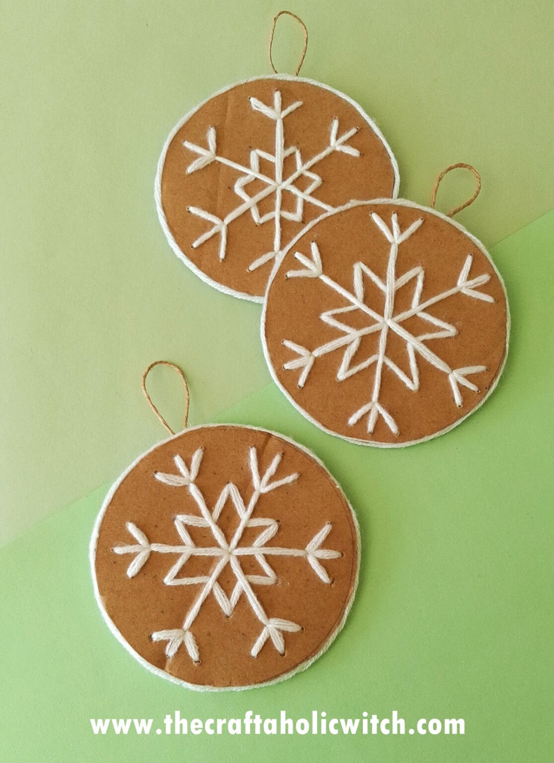 Easy Cardboard Snowflake Ornament for Kids (Free Template + Video ...