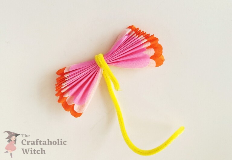How to Make a Tissue Paper Butterfly (No-Glue Craft) | Craftaholic Witch