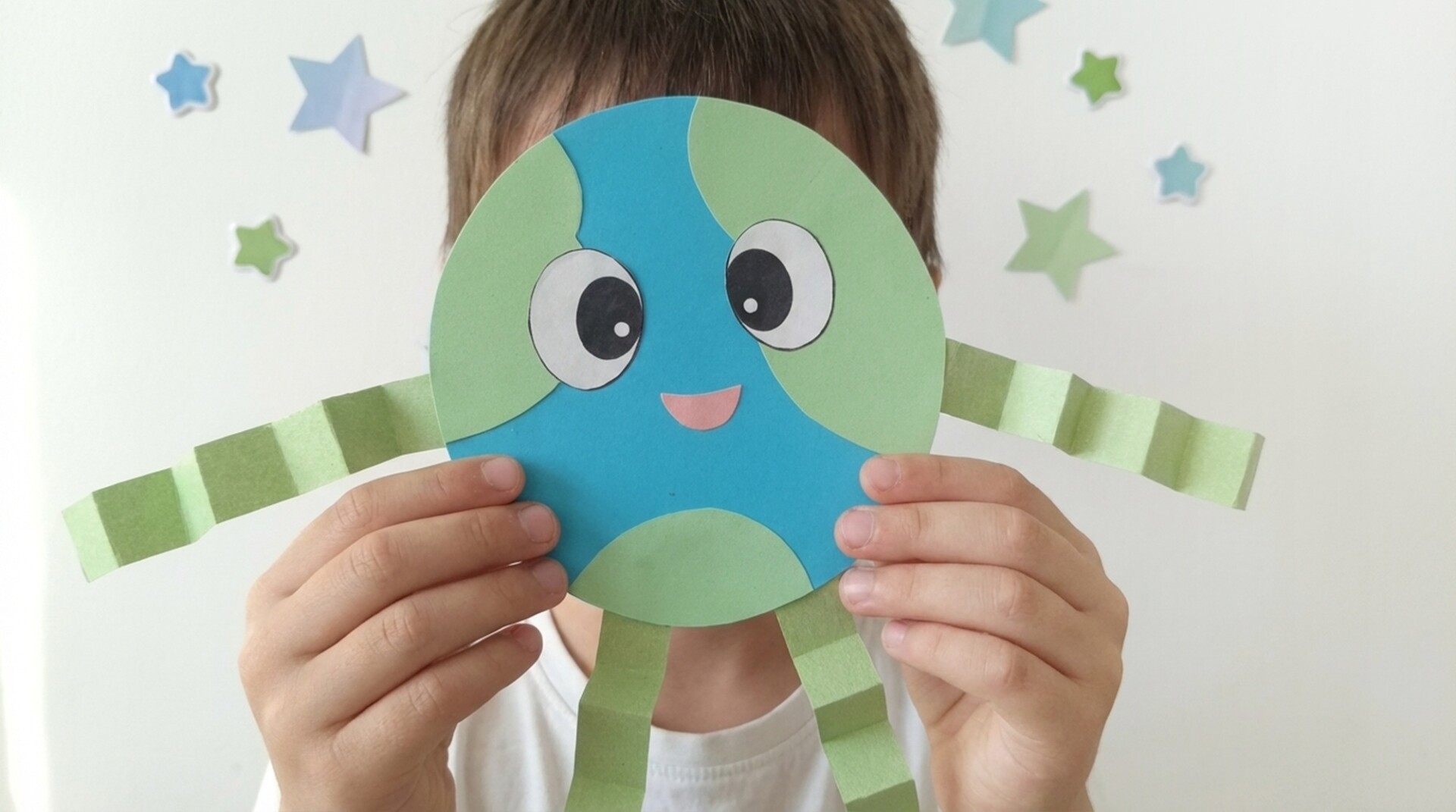 Paper Earth Buddy - Fun Earth Day Craft for Kids with Free Template ...